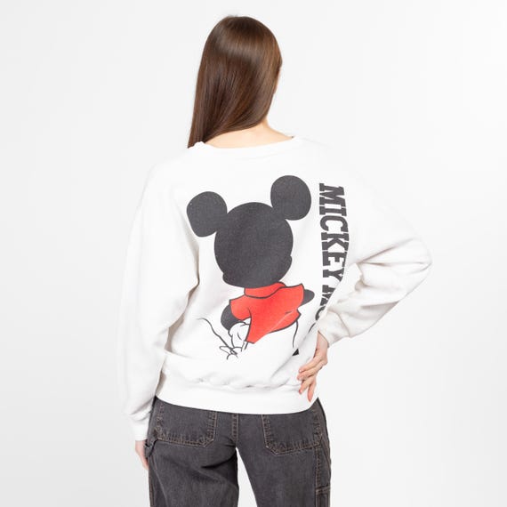 Large 90s Mickey Mouse Front & Back Graphic Sweatshir… - Gem