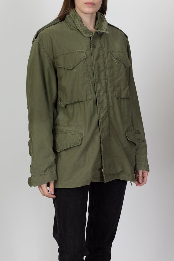 Medium 60s 70s M65 Hooded Army Field Jacket Men's | V… - Gem