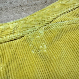 Medium 70s Yellow Corduroy Kick Flare Pants | Vintage Cords Retro High ...