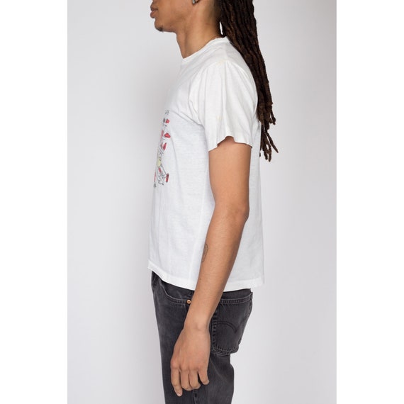 Medium 80s Rugby Cartoon Distressed T Shirt | Vintage… - Gem