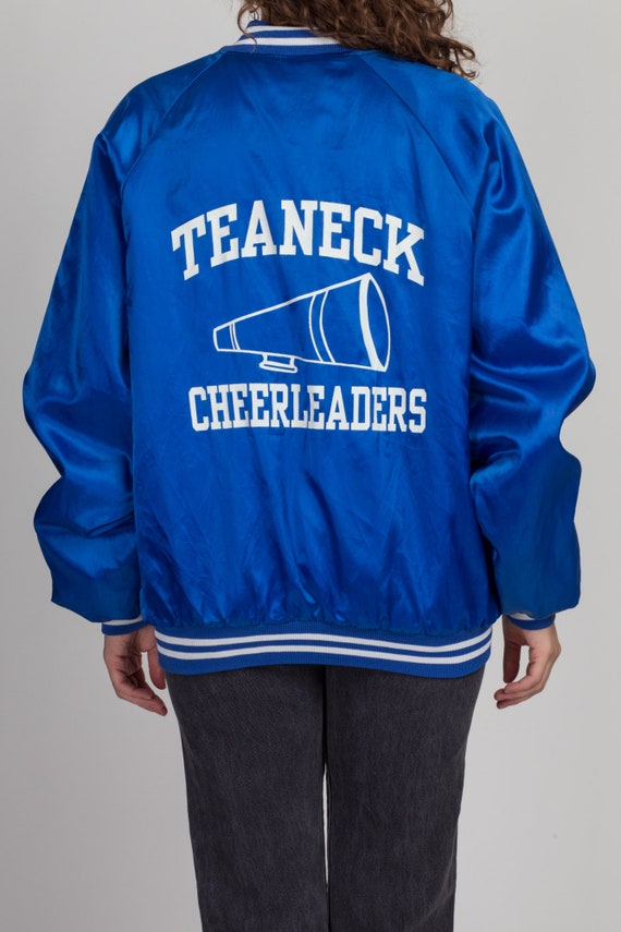 XL 80s Teaneck Cheerleaders Satin Varsity Jacket Men'… - Gem