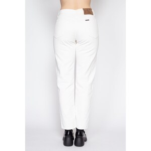 Small 90s Calvin Klein White Jeans | Vintage CK Denim Tapered Leg Jeans ...