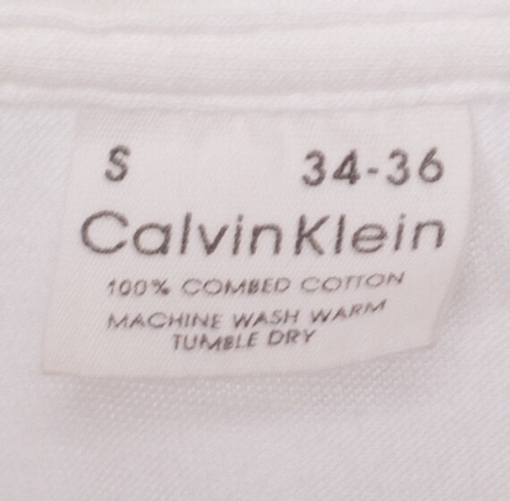 80s Calvin Klein Blank White T Shirt - Unisex Small |… - Gem