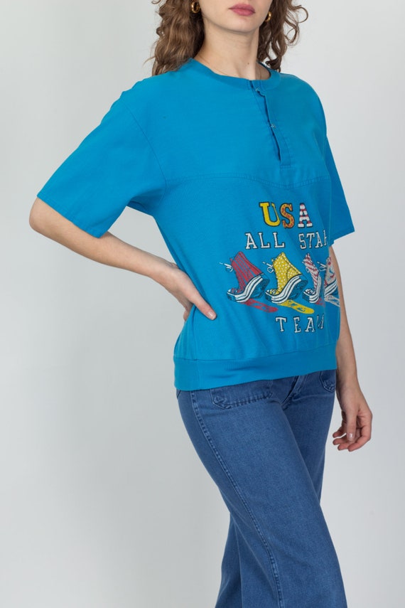 80s USA All Star Team Converse Shirt Men's Medium, Wo… - Gem