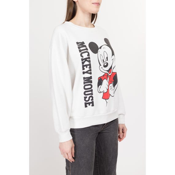 Large 90s Mickey Mouse Front & Back Graphic Sweatshir… - Gem