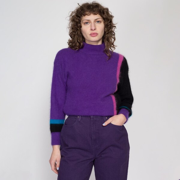 Color Block Sweater - Etsy
