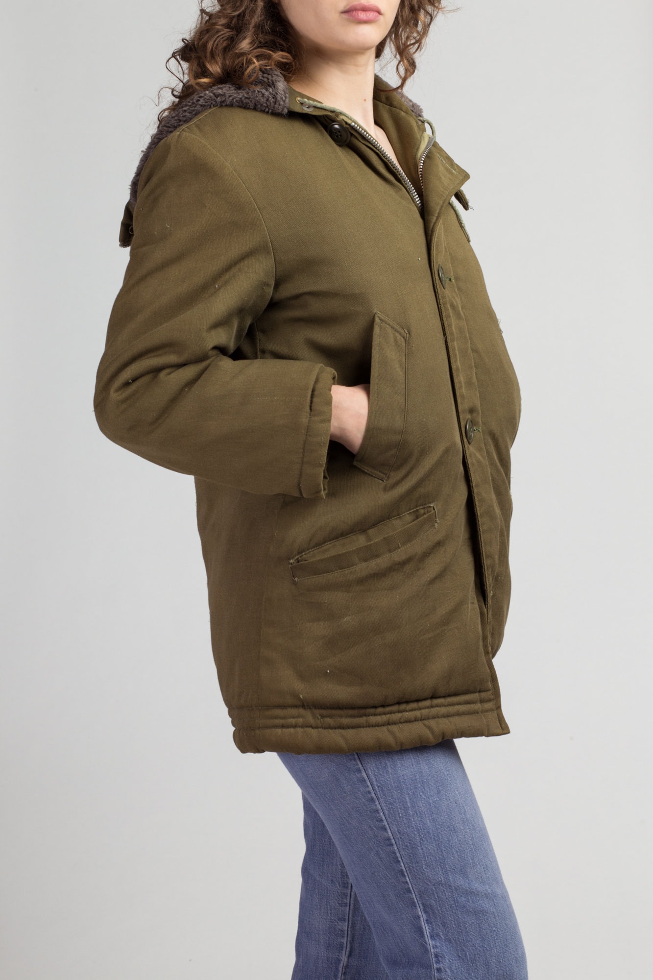 60s Split Zip Hood Parka Jacket Men's Medium - Etsy