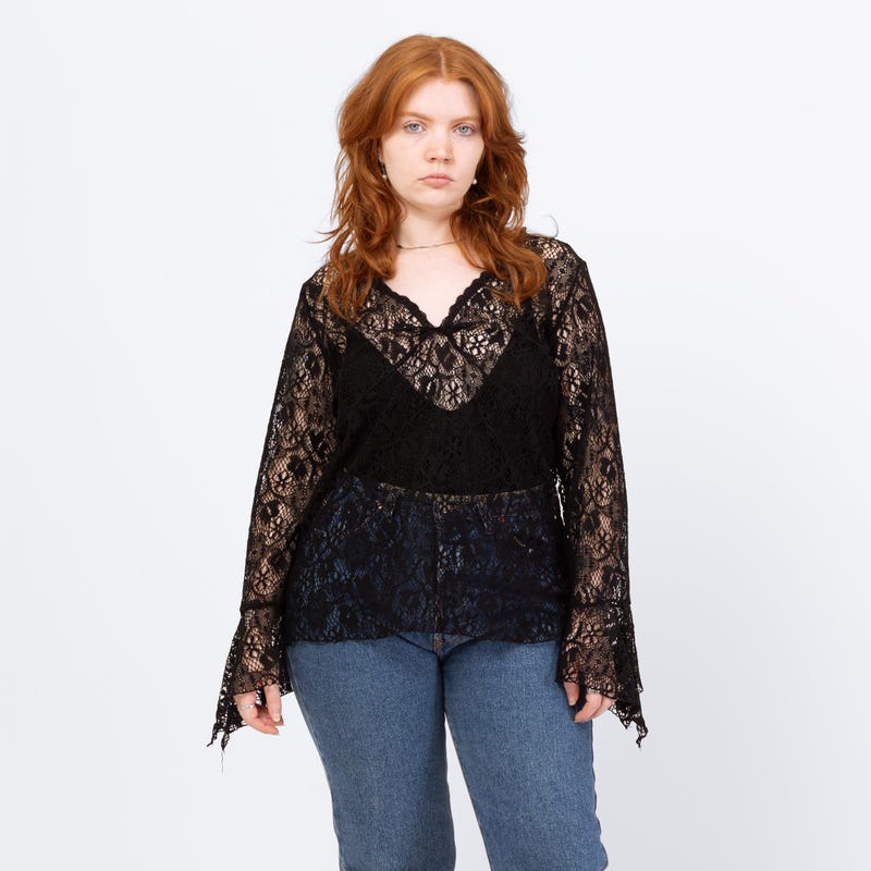 Angel Sleeve Blouse - Etsy