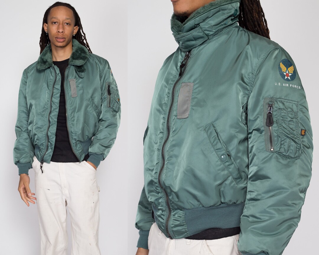 Medium Vintage USAF B-15D Alpha Industries Flight Jacket | Air Force ...