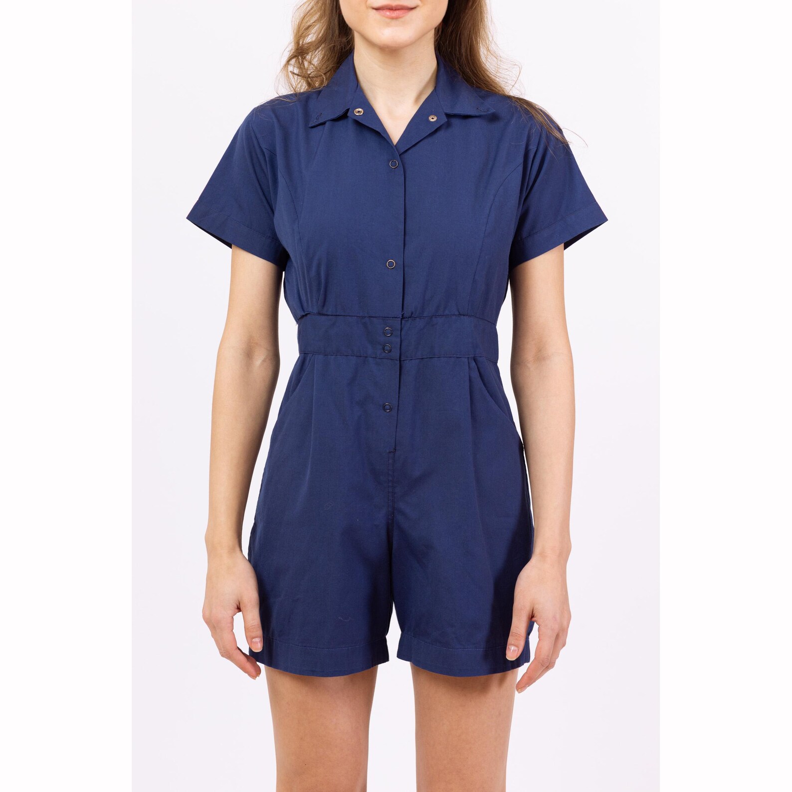 Vintage 1950s Navy Blue Gym Uniform Romper - Petite XXS | Retro 50s ...