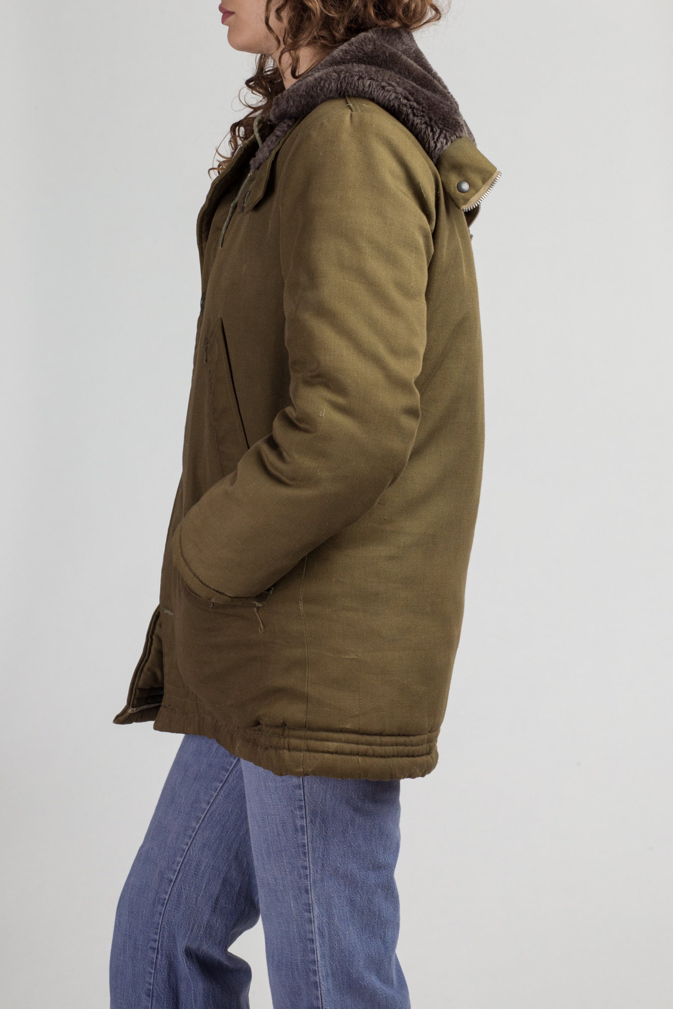 60s Split Zip Hood Parka Jacket Men's Medium - Etsy