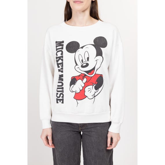 Large 90s Mickey Mouse Front & Back Graphic Sweatshir… - Gem