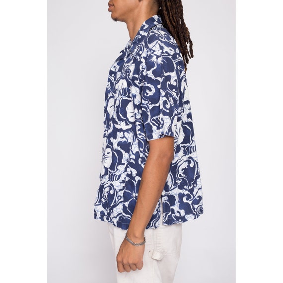 70s Kona Kai Hawaiian Floral Shirt Men's Large | Vint… - Gem