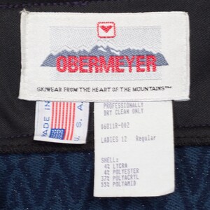 Medium 80s Obermeyer Navy Blue Metallic Stirrup Ski Pants | Vintage ...