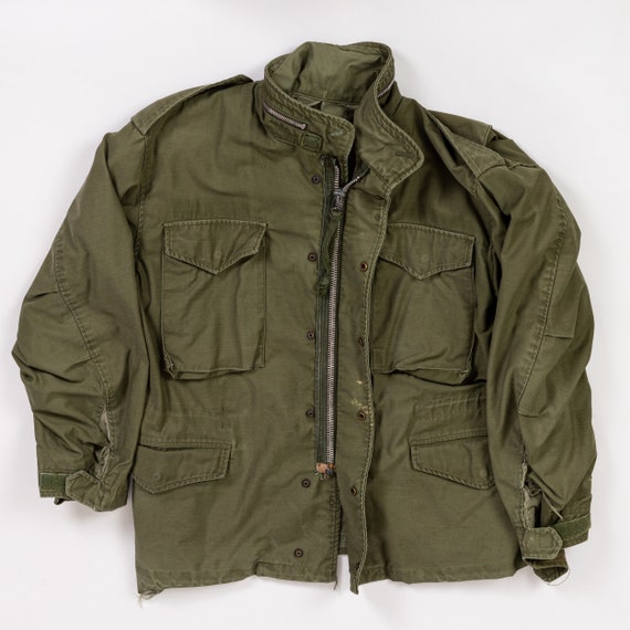 Medium 60s 70s M65 Hooded Army Field Jacket Men's | V… - Gem