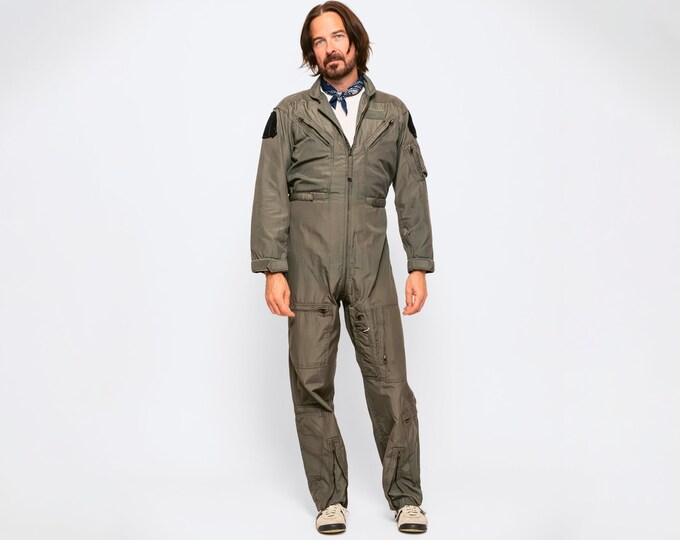 Medium 80s Air Force Flyer's Coveralls Flight Suit 40L | Vintage USAF ...