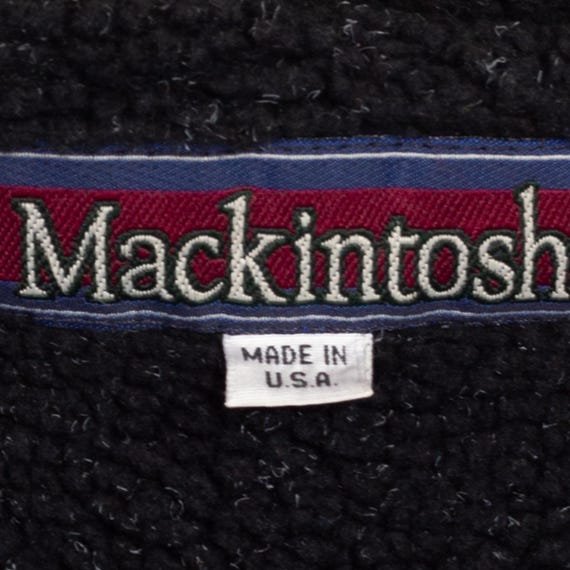 XL-XXL 90s Black Fleece Hooded Jacket | Vintage Macki… - Gem