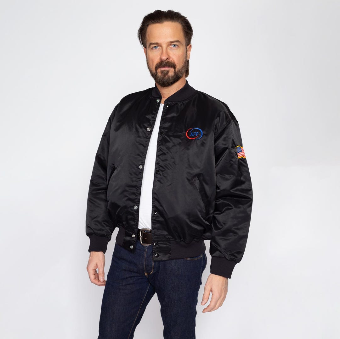 Large 90s American Federation of Professionals Union Bomber Jacket ...