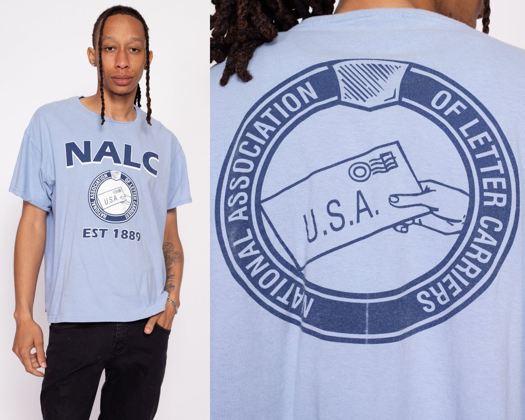 XL 80s National Association of Letter Carriers Union T Shirt Men's ...