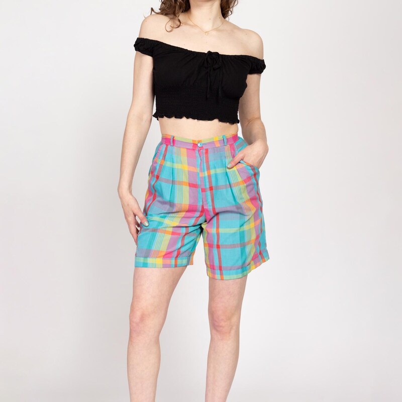 Madras Plaid Shorts - Etsy