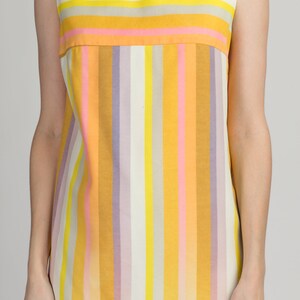 60s Striped Side Button Tank Top Small Vintage Mod Boho Sleeveless Tunic Shirt - Etsy