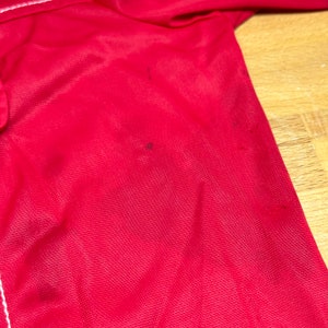 70s Mod Red Button up Top - Extra Small | Vintage Collared Long Sleeve ...