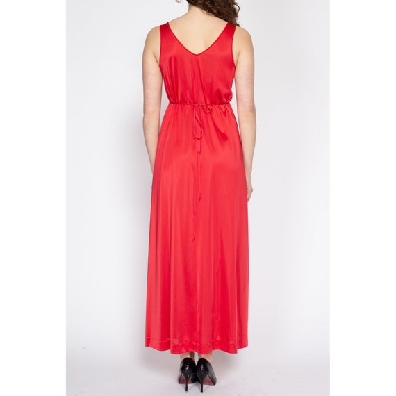 Small 70s Vanity Fair Red Maxi Slip Dress | Vintage D… - Gem