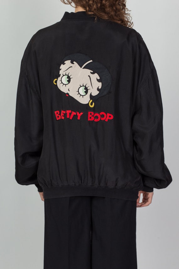 Vintage 1993 Silk Betty Boop Bomber Jacket Men's XL |… - Gem