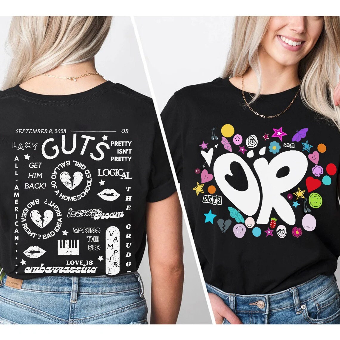 Retro Guts Album Song Olivia Rodrigo Shirt, Olivia Rodrigo Guts by ...