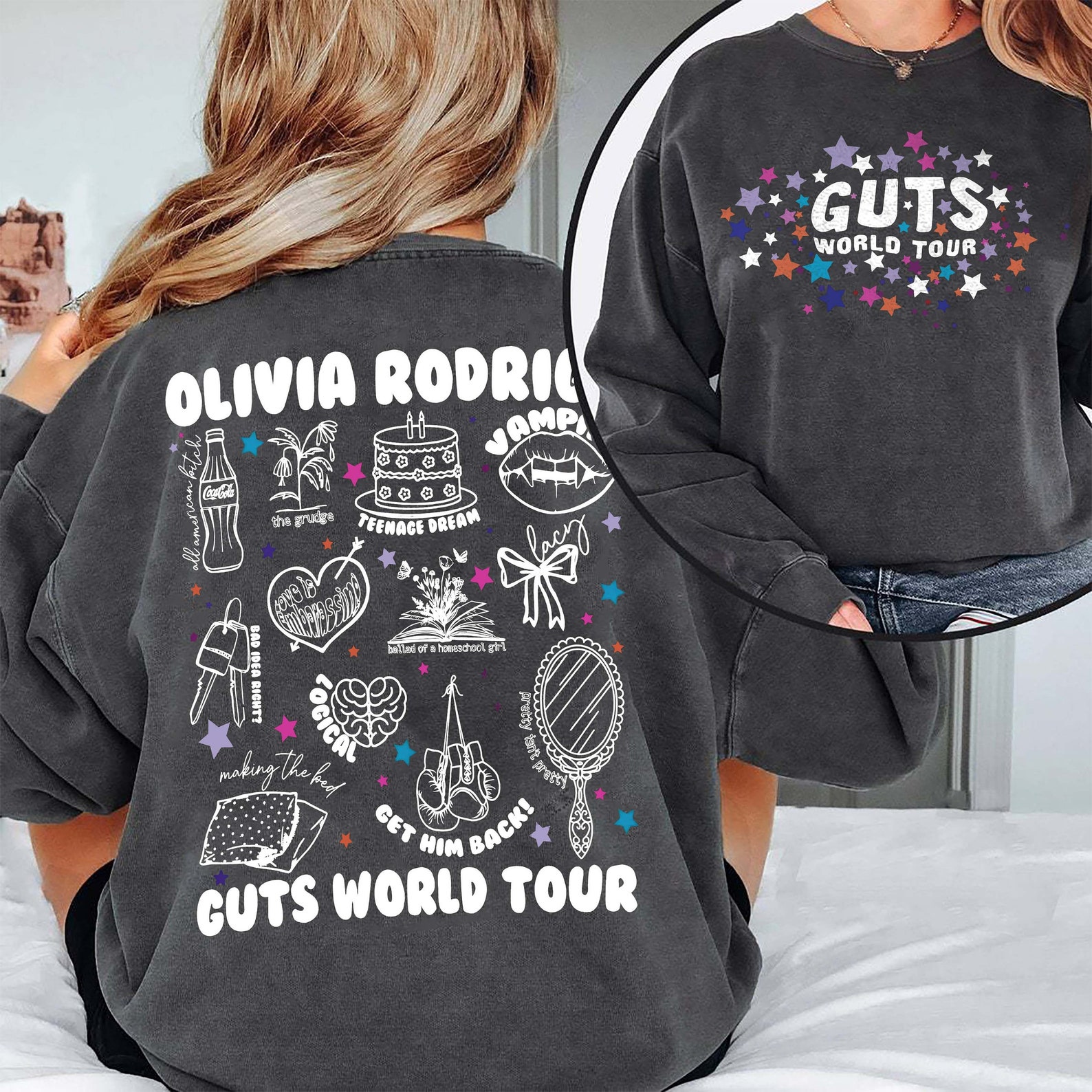 Olivia Guts Tour 2024 PNG, Olivia Rodrigo Guts Png, Olivia Track List ...