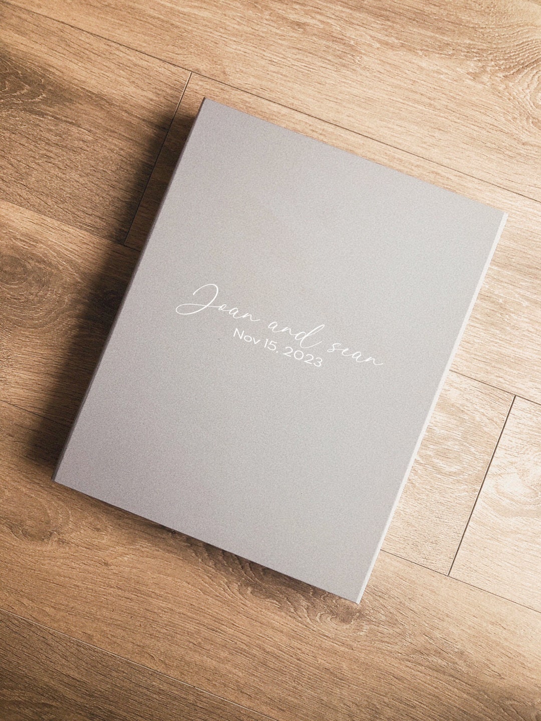 Linen Light Gray 11x14 Photo Box (simple) - Etsy
