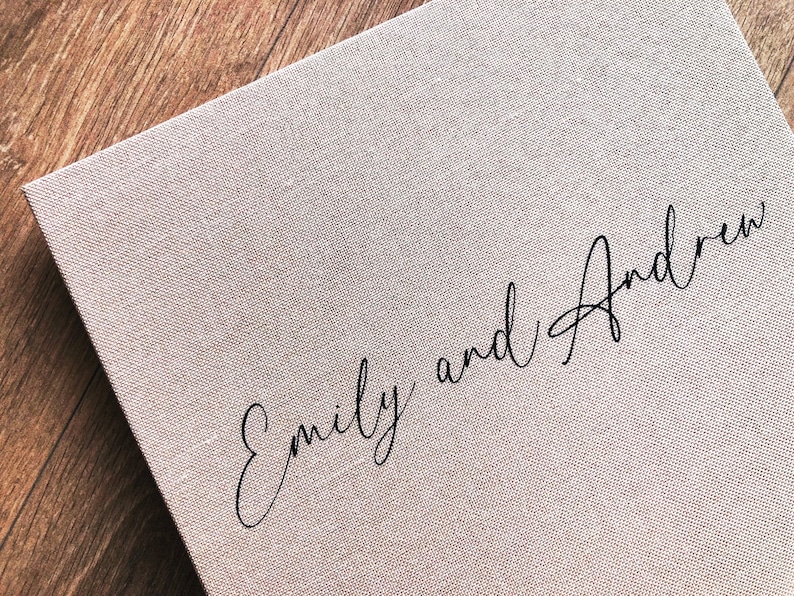 10x10 Natural Ivory Warm Gray Wedding Photo Album, Anniversary, Special ...