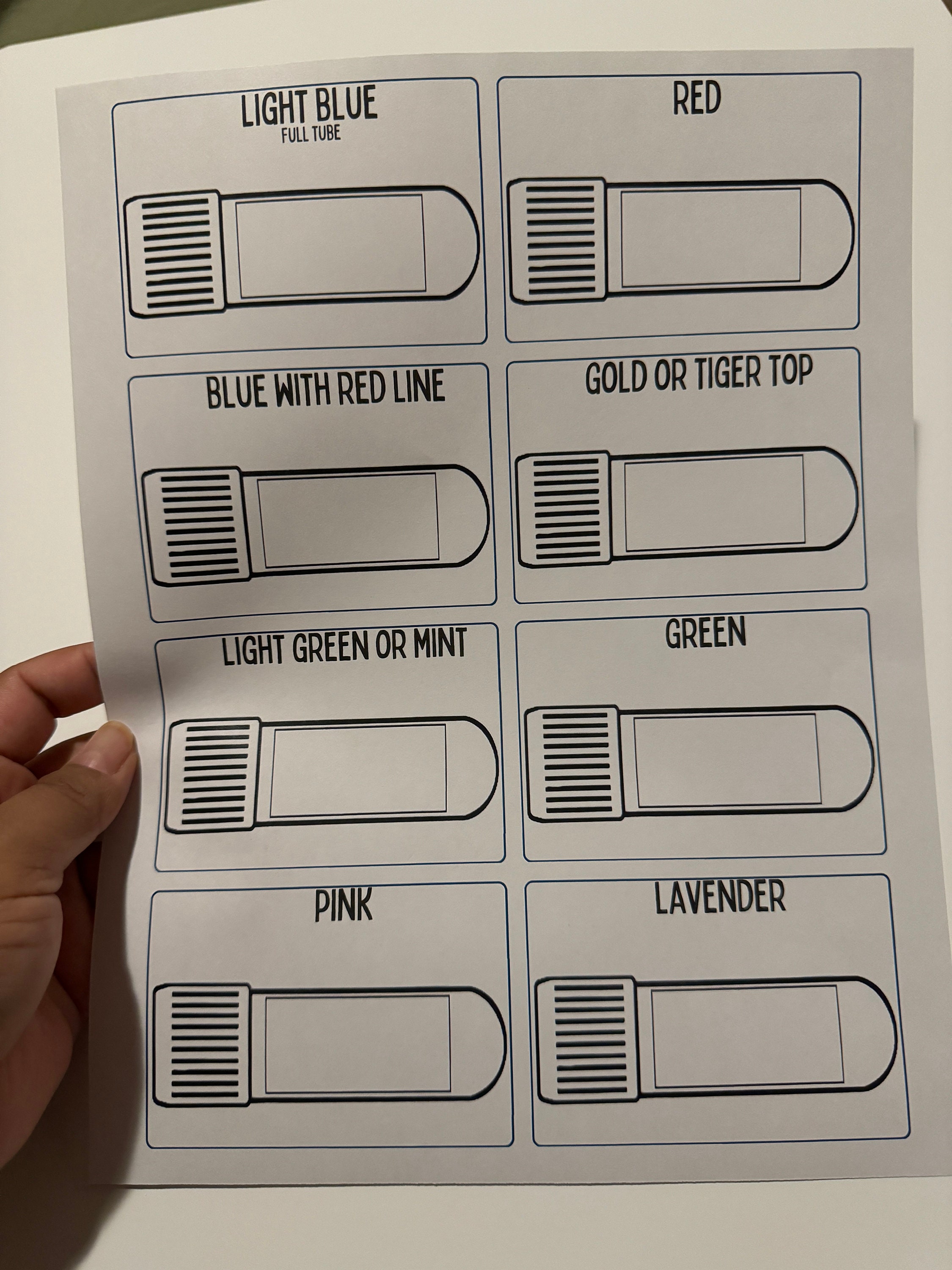 Phlebotomy Order of Draw Flashcards - Etsy