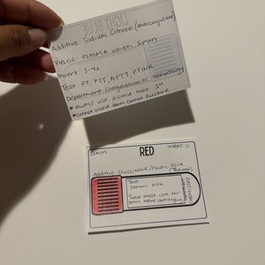 Phlebotomy Order of Draw Flashcards - Etsy