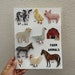 Farm Animals Template - Etsy
