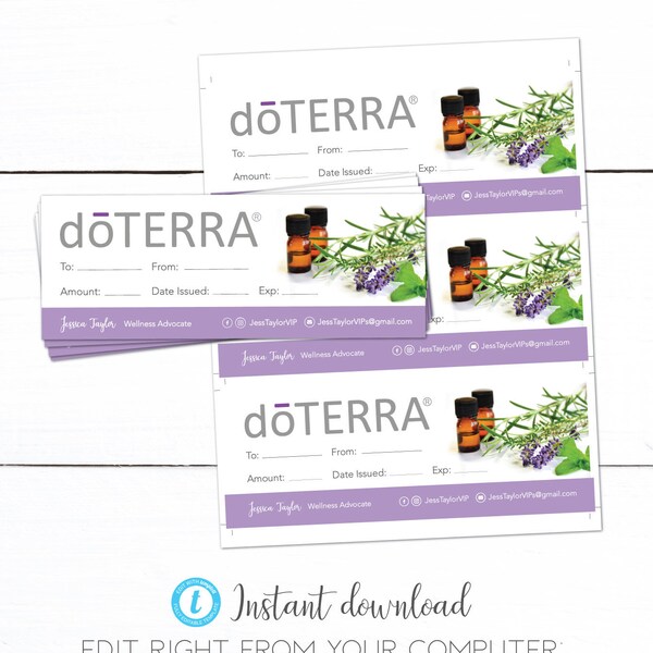 Doterra Business Cards - Etsy