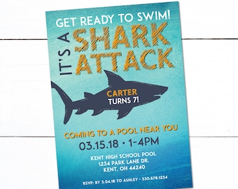 Swim invitation | Etsy