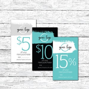Customer Rewards Cards - Discount Cards - Discount Business Cards - Etsy