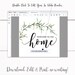 Farmhouse Welcome Home Established Year Family Wall Art Sign Rustic ...