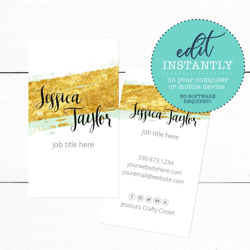 Flashy Business Cards - Etsy