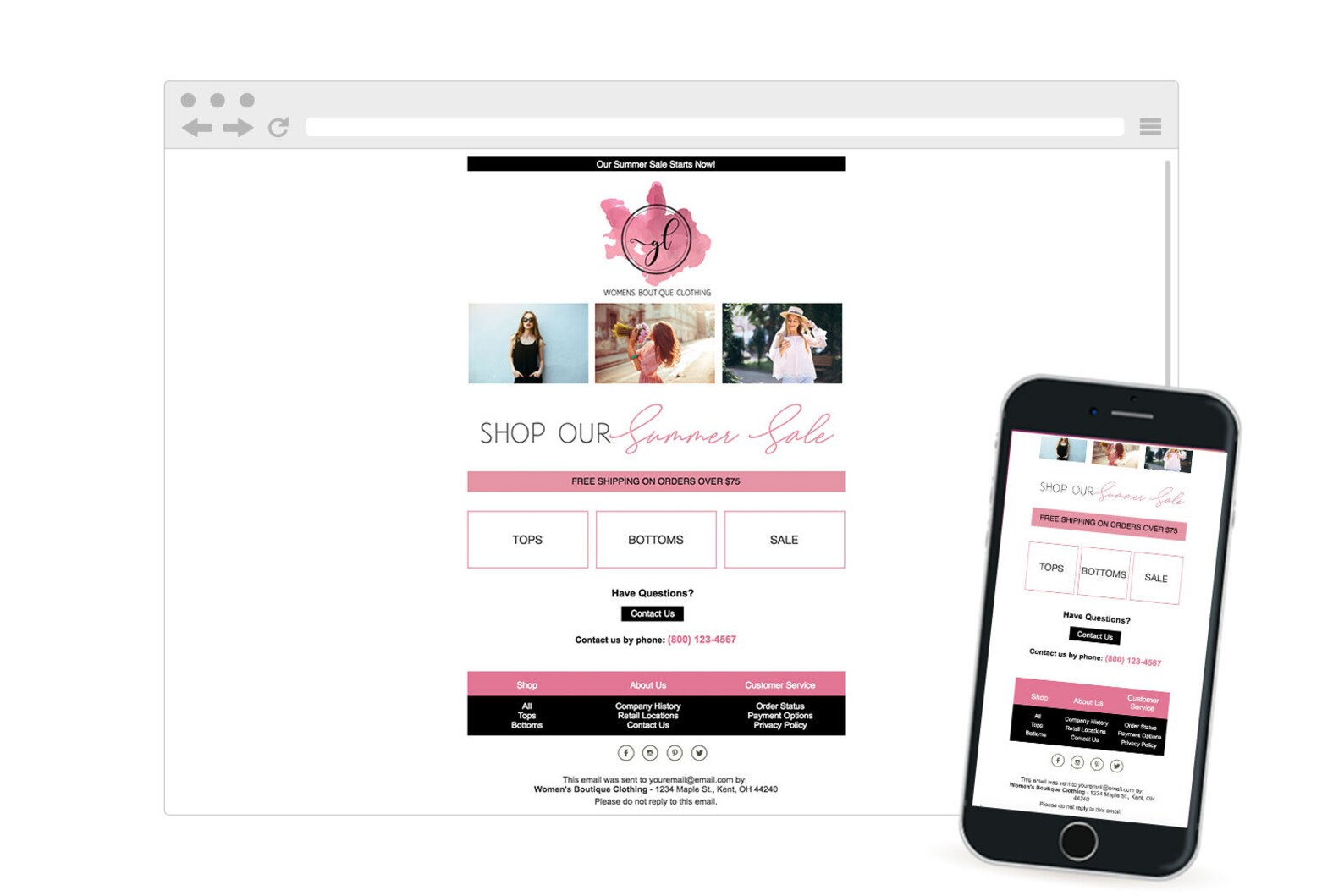 Sales Newsletter PSD HTML Email Template Psd Html Email - Etsy