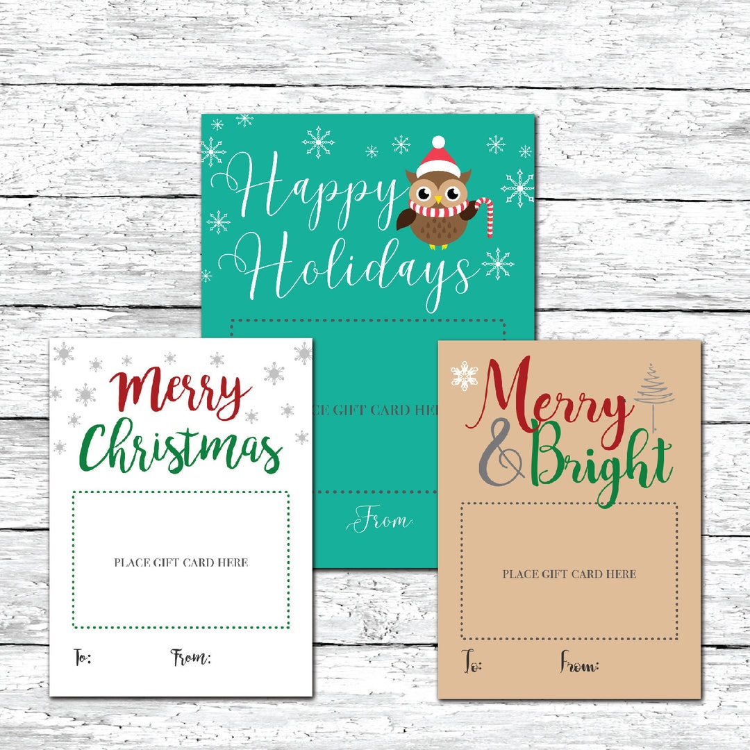 Christmas Gift Card Holders - Christmas Gift Cards - Holiday Card ...