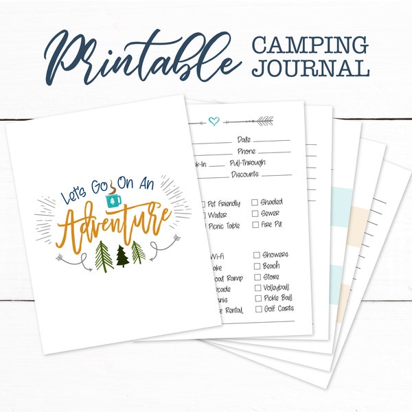 Camping Journal - Etsy