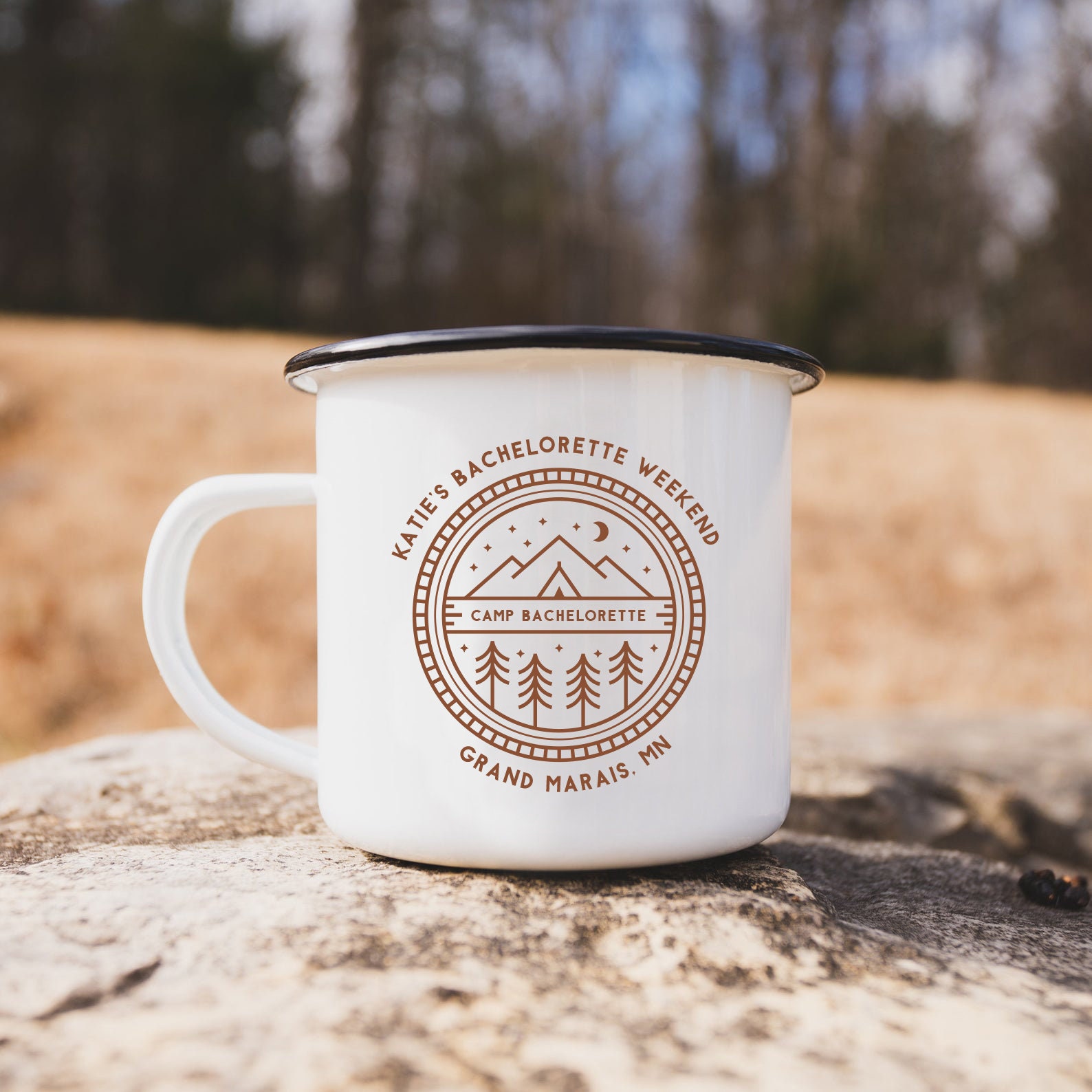 Custom Camping Personalized Camp Mug / Tent Badge / - Etsy