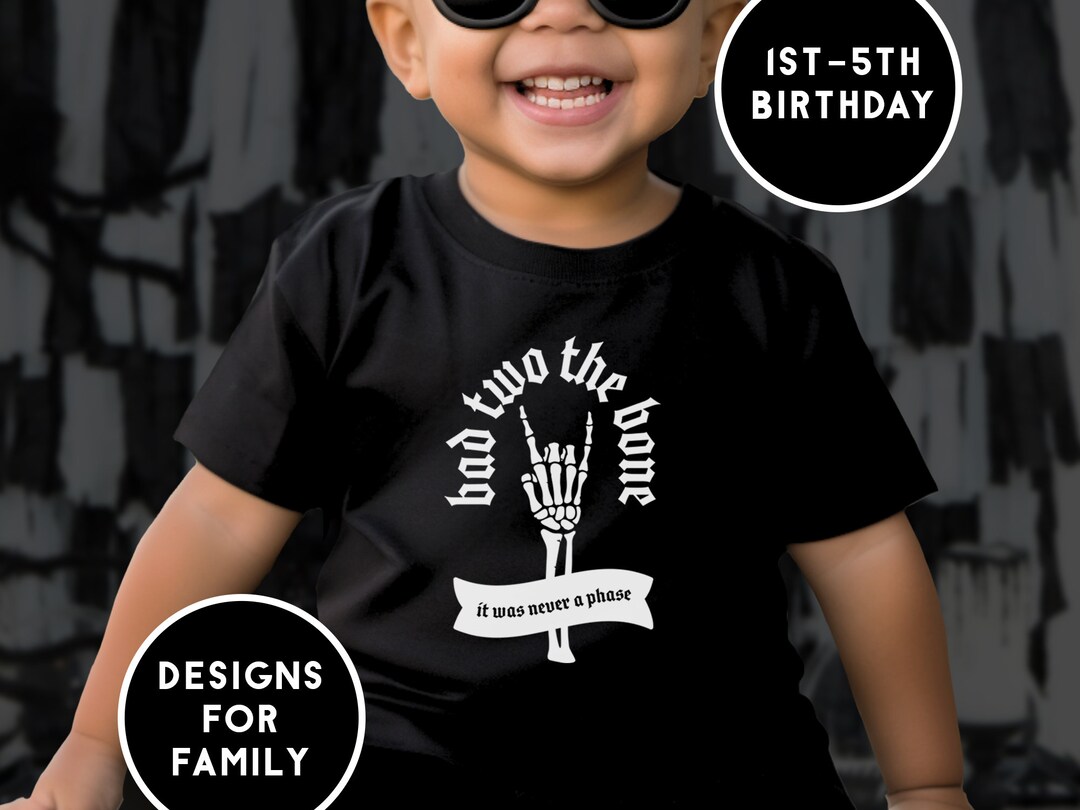 Emo Skeleton Birthday T-shirt, Bad to the Bone Party - Etsy