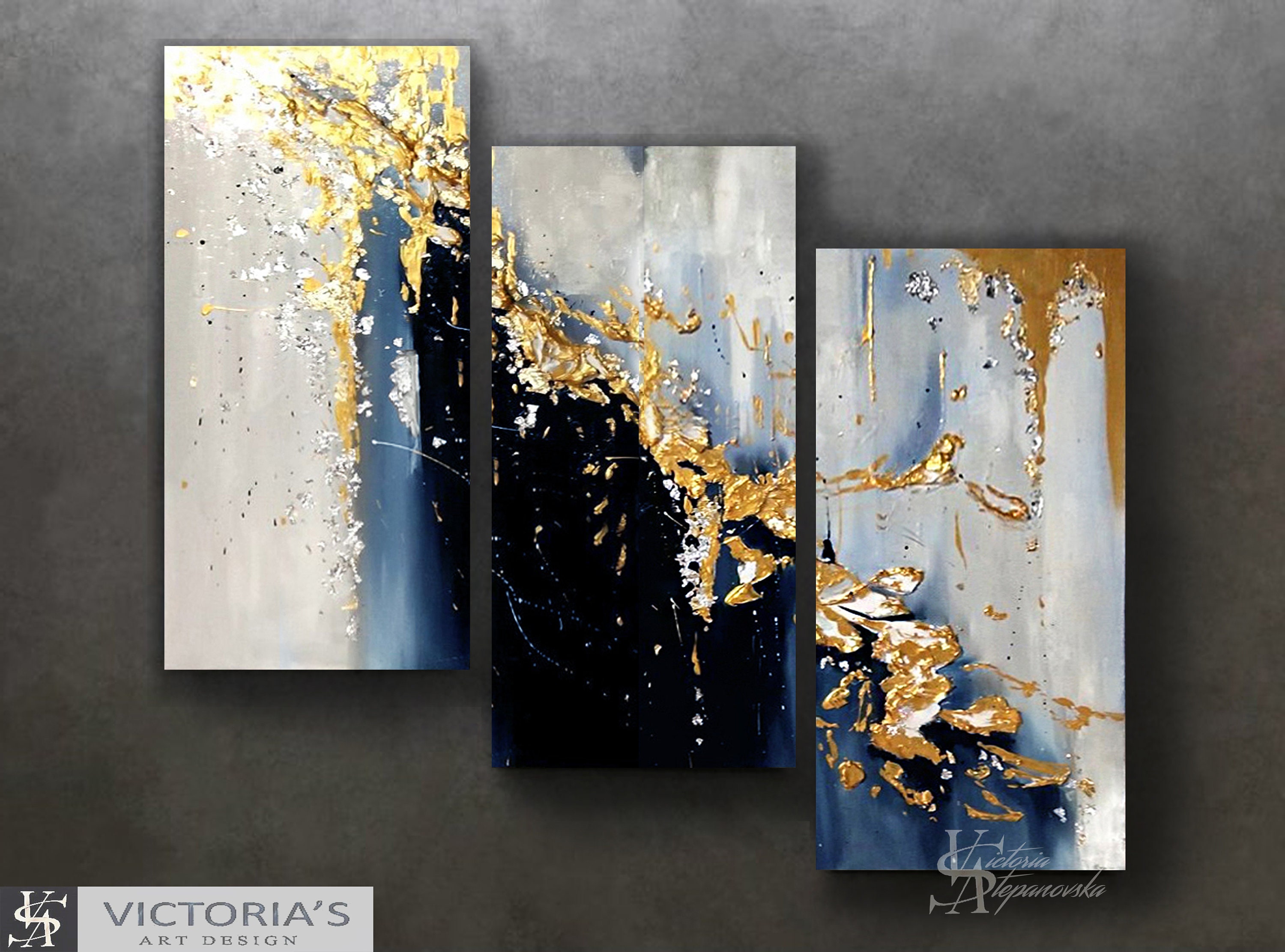 Oil Painting Original Oil Painting on Canvas Abstract Set of - Etsy