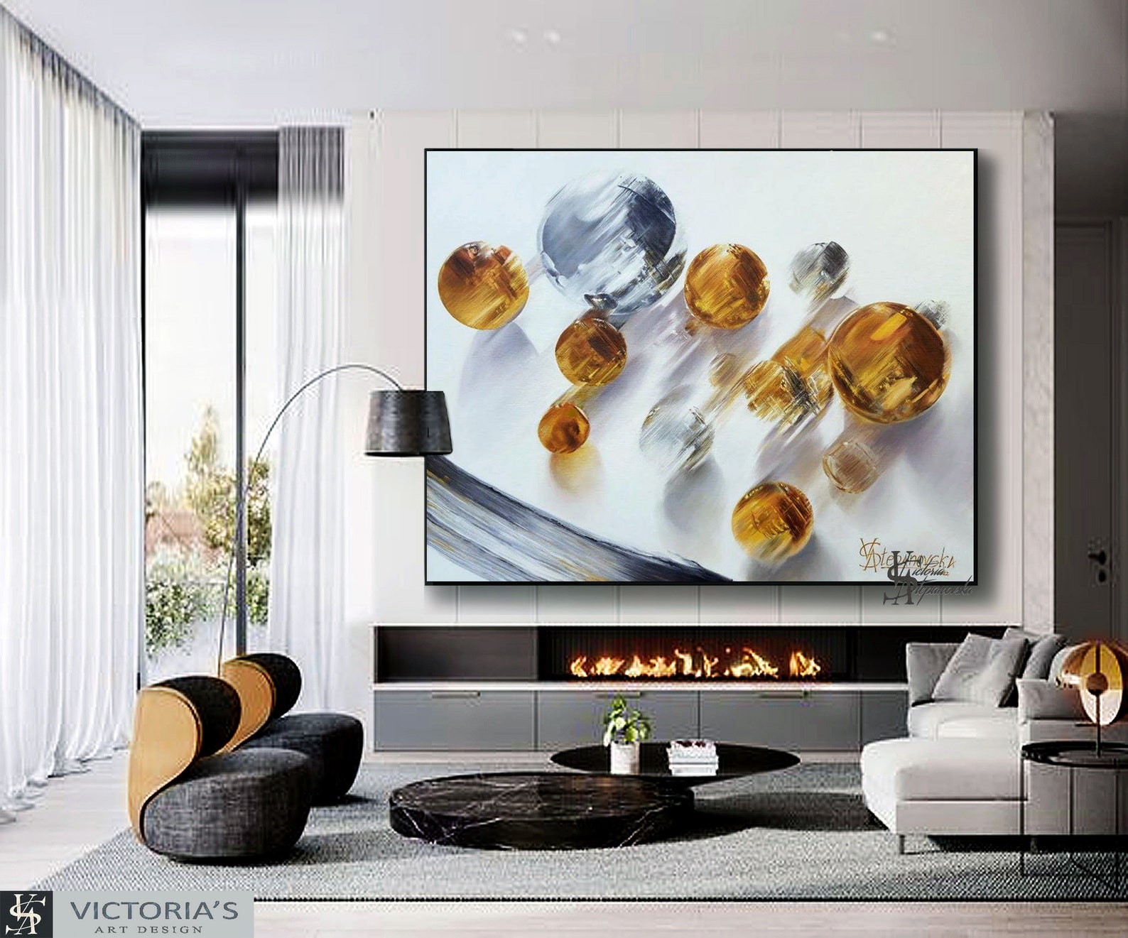 Extra Large Oil Painting, Original Oil Painting Abstract Modern on ...