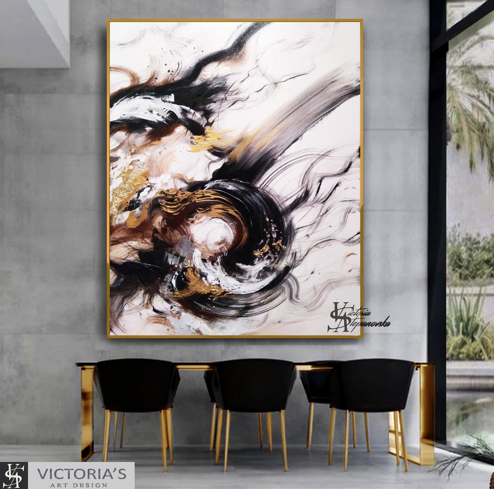 Extra Large Oil Painting, Original Oil Painting Abstract Modern on ...