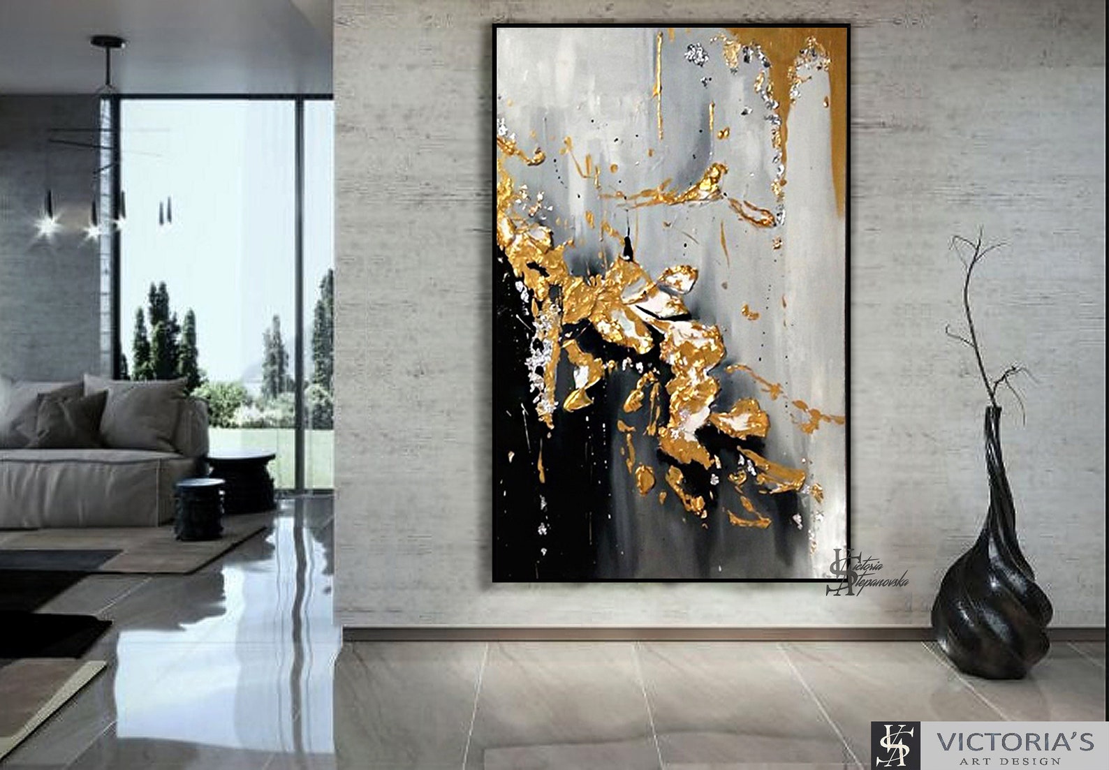 Extra Large Oil Painting, Original Oil Painting Abstract Modern on ...