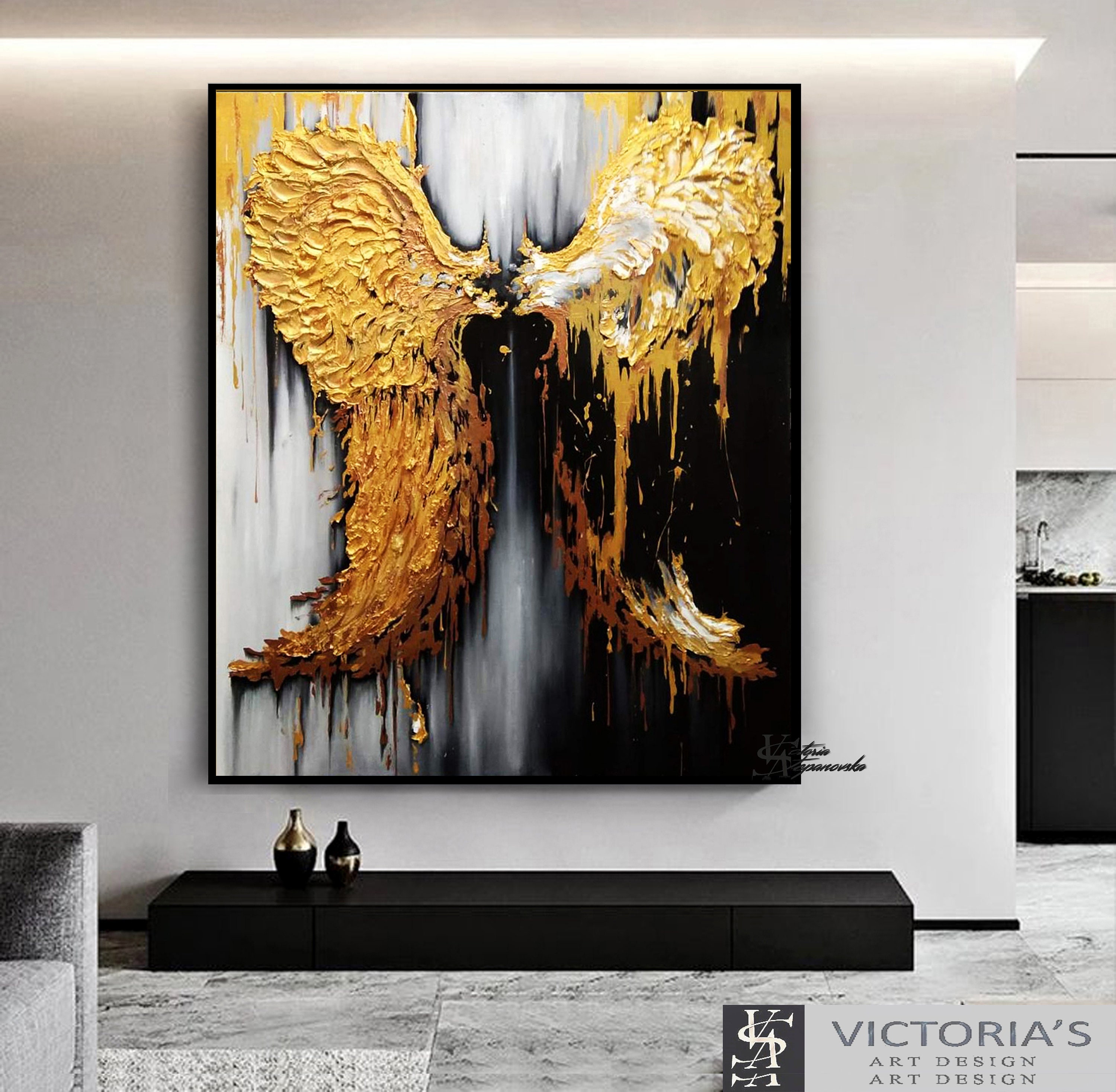 Extra Large Oil Painting, Originaloil Painting Abstract Modern on ...